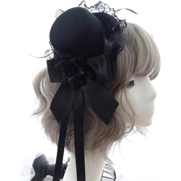 バリエーションコード : 2B45LJWO3N・かわいいミニハットが付いたエレガントなヘッドドレスです。・ファッションのアクセントになる主役級のミニハット。・コスプレ女子のお気に入りアイテム。・2箇所のクリップで簡単装着できるので仮装初心者...