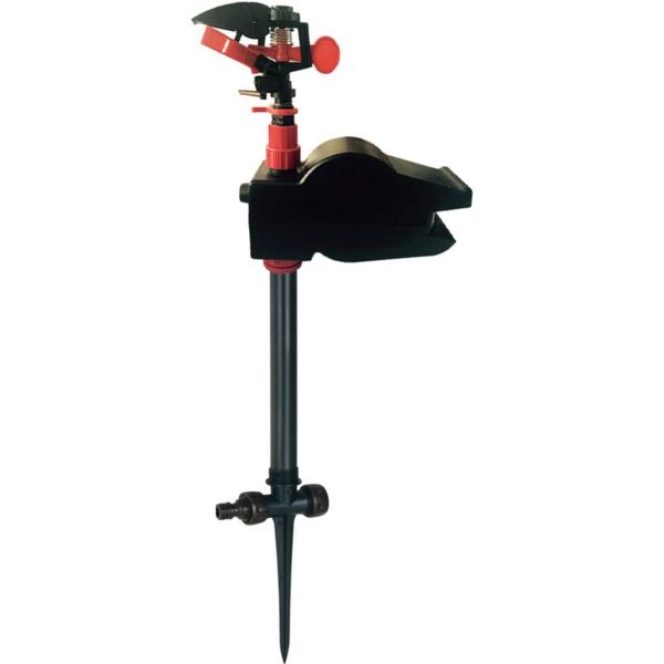 「製品説明」製品は“アクアジェット型です。この機器は動物に対して無傷害な水を発射し、動物を遠ざける器械です。30フィートの範囲内の動く動物を感応し、5秒ほど水が噴射します。動物たちが驚き、感知する範囲から離れます。水が噴射しバルブが回転して...