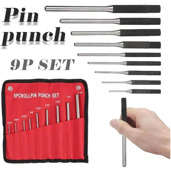 バリエーションコード : 2B46GD11G8・ピンポンチセットは材料に穴を開けたりピンを取り外したりするために、素材に印をつけるための工具です。素材を傷つけずに作業ができる半球型先端になっています。・センターポンチの上部にサイズの刻印があ...