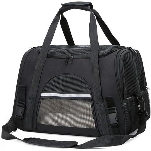 バリエーションコード : 2B4959VUV0・「商品仕様」サイズ：横43cmx奥行き25cmx高さ28cm 重量：800g 適応：猫・小型犬・ウサギなど10kg以下の小動物 カラー：ブラック・グレー・ブルー・ピンク・パープル 5色展開・シ...