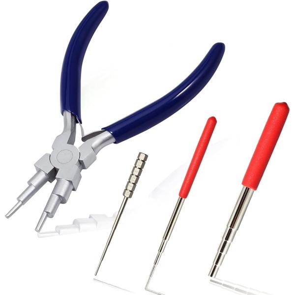 バリエーションコード : 2B49SHFY6J・セット内容：1本x6段階ワイヤーループペンチ、3本xリング作り工具・6段階ワイヤーループペンチ：3mmφ、3.2mmφ、5mmφ、6mmφ、7.3mmφ、9mmφ。・12サイズリング作り工具：...