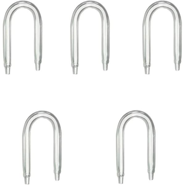 ・CO2 エアポンプ エアチューブ 接続 U字型 U字 U型 5個 セット内径4mm外径6mm ガラス ガラス管 透明 アダプター コネクター ジョイント パーツ として・「こんな商品」エアストーンやco2チューブを接続するガラス製U字ジョ...