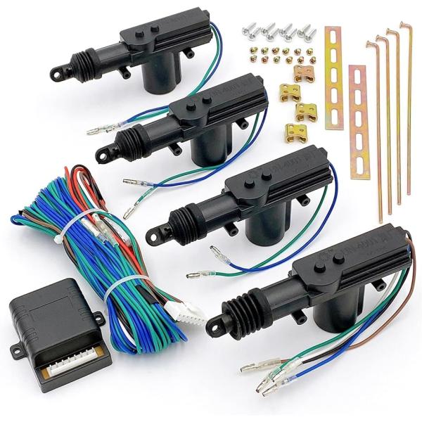 バリエーションコード : 2B4C9HSKRC・12V用の後付け集中ドアロックキットでアクチュエーターもセットになっております。運転席のロックピンを上下させるとその他のドアも連動してドアロックします。・また、この商品は汎用タイプなのでサイズ...