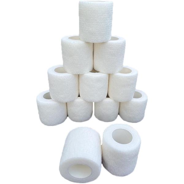 バリエーションコード : 2B4D228VIT・「自己粘着性 伸縮包帯 」自己粘着性がありテープで留めることなく、くっつく包帯です・「素材」：不織布ラテックス 「カラー」：ベージュ/ホワイト　「長さ＆幅」：2.5cm幅x4.5m/5cm幅x...