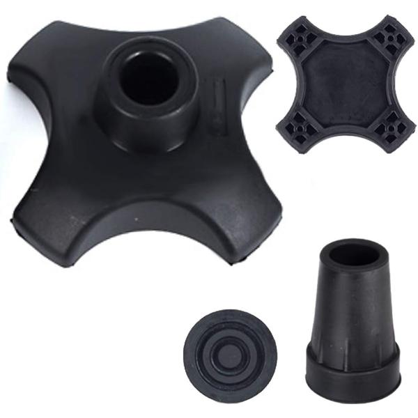 バリエーションコード : 2B4F6I0T8S・適応ゴムチップ内径／16mm・＊下部の杖先パイプ径が16mmもしくは15mmの杖で使用可能です。・セット内容：4つ足杖先ゴム＋1つ足杖ゴム