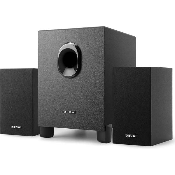 ・「最大出力16W 臨場感溢れるサウンド」サテライトスピーカーは3w+3w出力で、最大出力10Wのサブウーファーが低音の深みを強化します。2.1 pcスピーカーながら高音は鮮明に、中低音はパワフルに再生するので、音楽や映画、ゲームの没入感を...