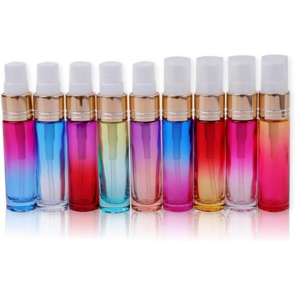 バリエーションコード : 2B4DO56UU6「サイズ」高さ 8.5cm 底面直径 2cm 容量 10ml 「重さ」30g 「材質」ガラス 「色」ふた白、イエローxローズ、レッド、イエローxグリーン、ブルー、ローズxブルー、ブルーxパープル...