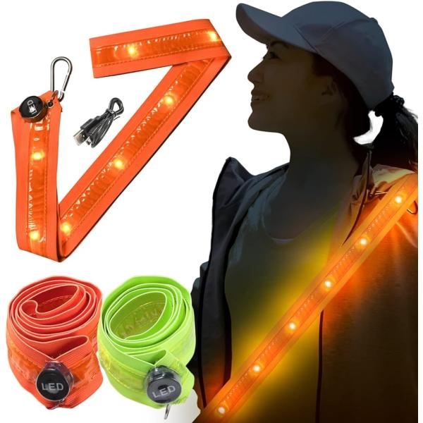 バリエーションコード : 2B4IX83VC4・「＊反射＋発光でよく光る」光を反射するだけでなく、ベルト自体が発光する優れもの。反射材だけのベルトは、街灯のない場所では見えにくいことも。発光式のベルトは真っ暗な場所でもちゃんと光るから、36...