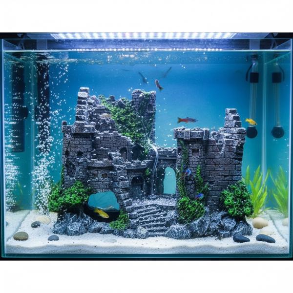 バリエーションコード : 2B4KHR3CUO「商品説明」アクアリウムオーナメントは、中世ヨーロッパを思わせる遺跡や古城をモチーフにしています。熱帯魚や爬虫類、金魚などの水槽内のオブジェ、隠れるスペースとして趣のある個性的な空間を演出します...