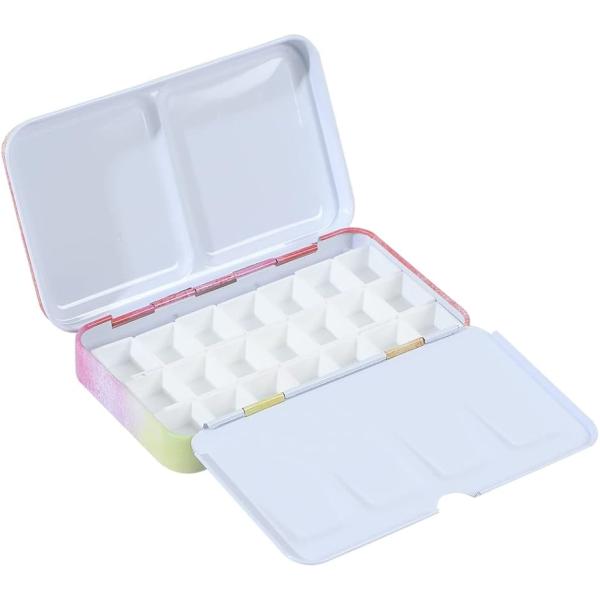 バリエーションコード : 2B4Q1RHWD2「アートを始める方へ」絵具の管理や保管にお使いいただけるハーフパン用ケースになります。小型で携帯しやすく、固形塗料や絵の具を小分けにして持ち運ぶ際にお使いいただくことができます。「衝撃に強い丈夫...