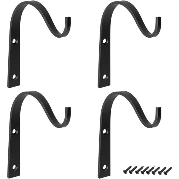 バリエーションコード : 2B4OHWIHDN・壁に取り付けられるアイアンブラケットフックの4個セットです。・ブラケットフックに鉢や花瓶を引っ掛けることで華やかなインテリアとなります。ネジで簡単に壁に取り付けられます。・ランプなどを吊り下げ...