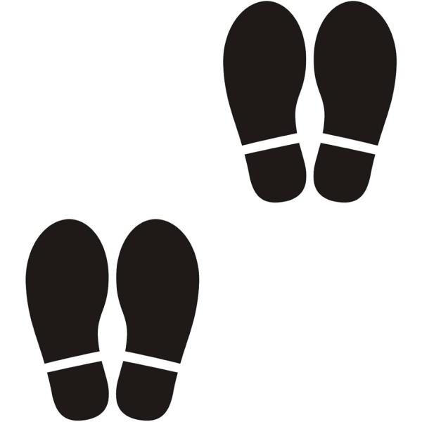 バリエーションコード : 2B4OVV2GCW足跡ステッカー黒、4個セットです。靴底の形をした足跡シールで、ご自宅やお店の床や階段に貼ることで、道案内や一時停止の標識として使えます。お店のレジ前など込み合う場所の案内に最適です。黒なのでどん...