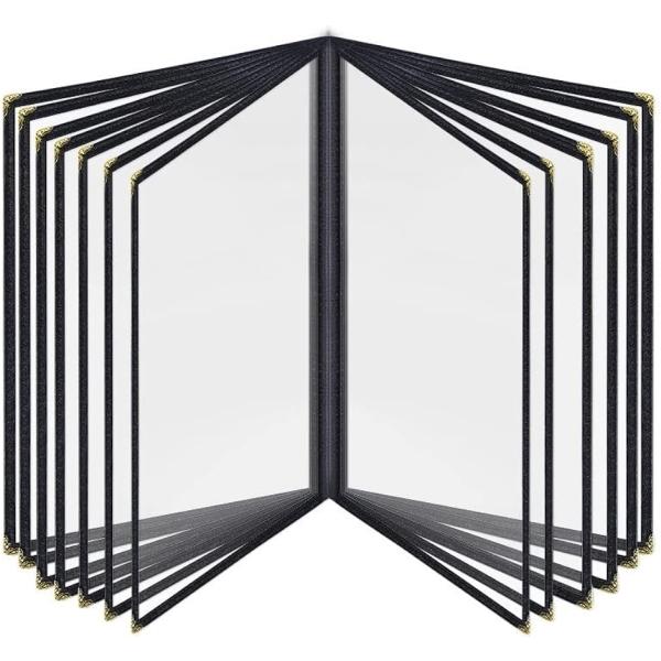 バリエーションコード : 2B4S4Y846T・美しいデザインのメニュー表、メニューブック です。・PVCフィルム　高透明　丈夫で破れにくい　金属の縁取り・縦挿しなので簡単にメニューを差し替えることができます。・和食・洋食・中華、イタリアン...