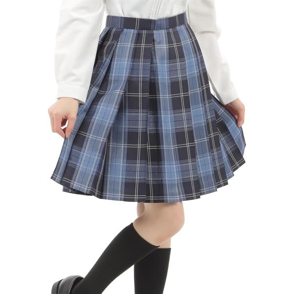バリエーションコード : 2B401T4LG0・素材構成: 100% ポリエステル・女子高生の定番、チェック柄プリーツスカートです。折り目正しいプリーツラインとカラフルな格子柄が人気です。・スカート丈は48cm。短すぎずに可愛く見せる長さで...