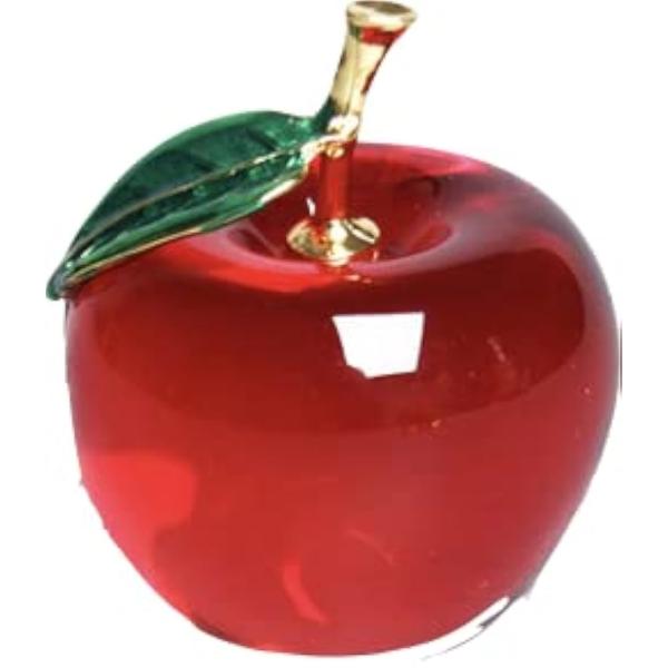 バリエーションコード : 2B4NVR8XWQ・オシャレでかわいい、クリスタルガラスのリンゴ型水晶です。（赤色）・自宅・オフィス・デスク・事務所・玄関・リビング・寝室・お部屋・車等様々な場所でお使い頂けます。・運気についてお悩みの方・今より...