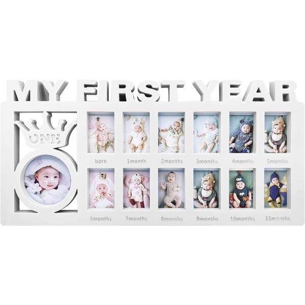 バリエーションコード : 2B4Q4PXHDD「13枚フレームで思い出を全て収納」 RIMINAベビーフォトフレームは12枚収納のフォトフレームには無い、生まれた瞬間の写真(born)のフレームを増やした13枚収納のベビーフォトフレームです...