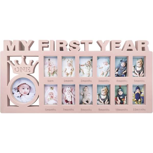 バリエーションコード : 2B4Q4PXHDD「13枚フレームで思い出を全て収納」 RIMINAベビーフォトフレームは12枚収納のフォトフレームには無い、生まれた瞬間の写真(born)のフレームを増やした13枚収納のベビーフォトフレームです...