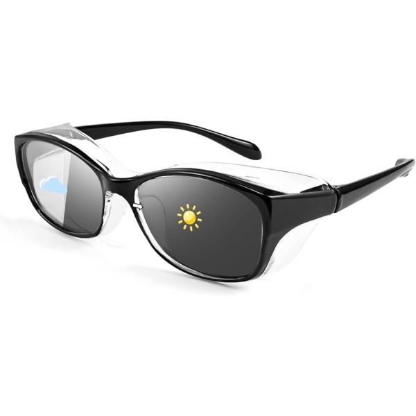 バリエーションコード : 2B4W6KUGWD・「フレーム」TR90を採用した軽量かつ安全な・「レンズ」耐衝撃PC防曇調光変色レンズ・「花粉対策 」花粉やホコリからやさしく目をガードします、花粉やホコリをしっかり防ぐゴーグルタイプの花粉メガ...