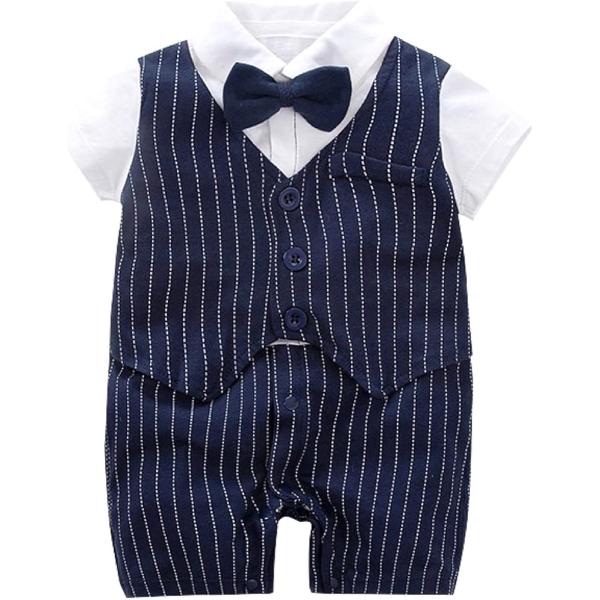 バリエーションコード : 2B4YCUI6OR・素材構成: 100% 綿・v「 ベビーから背伸び 」 きちんと感が出てちょっと大人っぽい正装が可愛らしい洋服です。蝶ネクタイを外せば普段着用にカジュアルダウン、ちょっとしたお出かけが楽しみ＊代...