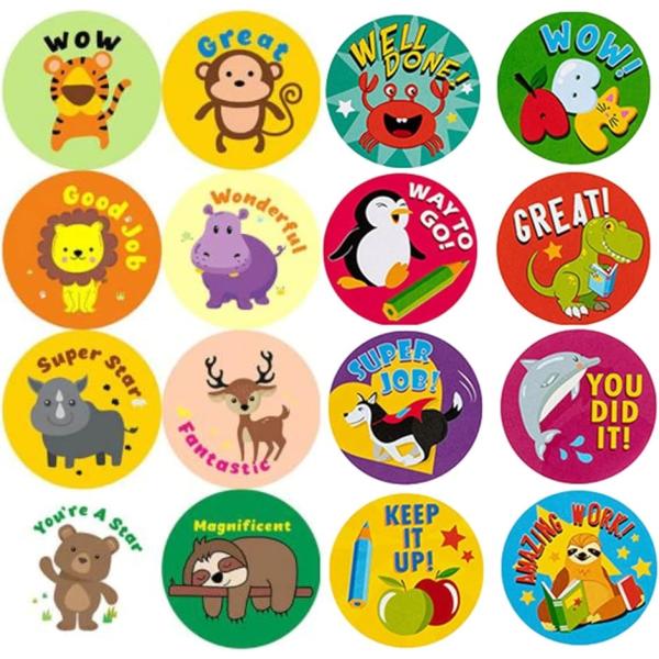 バリエーションコード : 2B4YSWUT0P・こどもが好きな可愛い動物柄のごぼうびシール、たっぷり使える大容量1000枚セットです。・絵柄は1セット16種類。出席シールやトイレトレーニング用のよくできましたシールとしてもお使いいただけます...