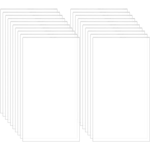 バリエーションコード : 2B2YVKIH6L・パッケージ包装：20枚長方形アクリル板、サイズ：長さ90mm、幅49.5mm、厚さ3mm。・保護紙：アクリル板の両面に保護紙があり、傷つけを避けます。剥がしやすくて便利です。・上品：優れたアク...