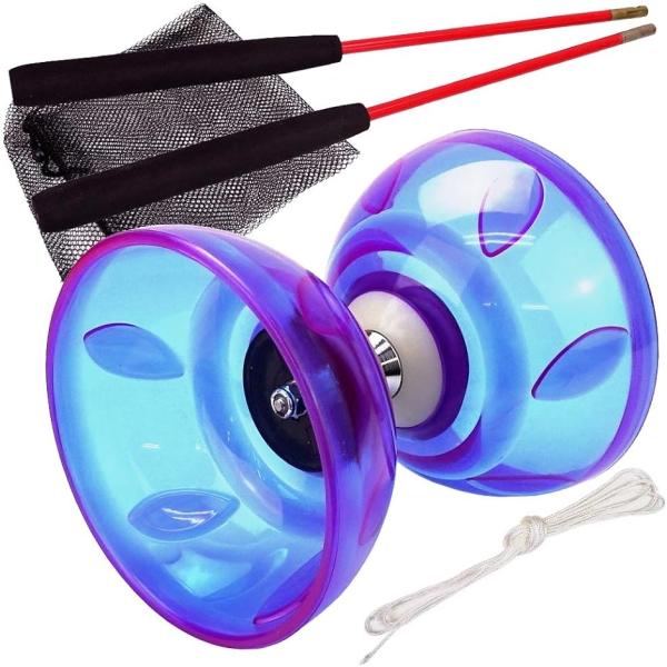 バリエーションコード : 2B69I35KC2・ジャグリングや大道芸などで使われるディアボロを手軽に楽しむことが出来るセットです。必要なものは揃っているので届いたらすぐに遊ぶことが出来ます。・柔らかなプラスチック素材で繰り返し練習での落下に...