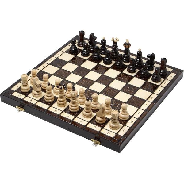 「チェス盤」展開時の大きさ：約 44 x 42.2 x 3 cm ｜ 折りたたみ時：約 22 x 42.2 x 6 cm ｜ マスの大きさ：約 45 mm「チェス駒」キングの高さ：約 81 mm ｜ キングの底面直径：約 29 mm ｜ ポ...