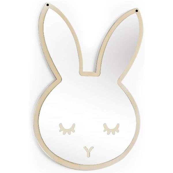 ・万が一落としてしまっても軽くて割れにくいので、お子様にも安心です。・両面テープ付属なので、すぐに設置が可能です。軽いので壁掛けに最適です。・耳の部分には穴があいてますので、ひもで吊り下げることが出来ます。・こちらの商品は通常のガラス製の鏡...