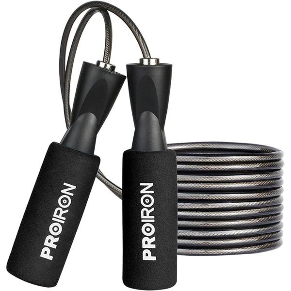 バリエーションコード : 2B64X2QUSQ・「商品仕様」ワンサイズでグリップ：14cm、ロープ径：4.5mm、全長：2.8m、重量：160g、材質：鋼製ワイヤー(ロープ)、PP+NBRフォーム(ハンドル)・「精密スチールベアリング付き」...