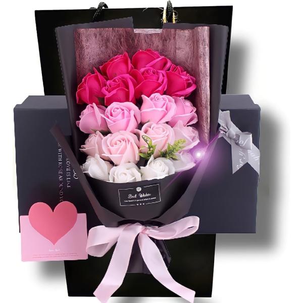 バリエーションコード : 2B6820RFO0「鑑賞用・プレゼントに」薔薇の生花と変わらない大きさでブリザードフラワーやドライフラワーと異なり、花びら一枚一枚が華やかな香りのする石鹸素材で作られているため、枯れることがなく、観賞用・ギフト・...