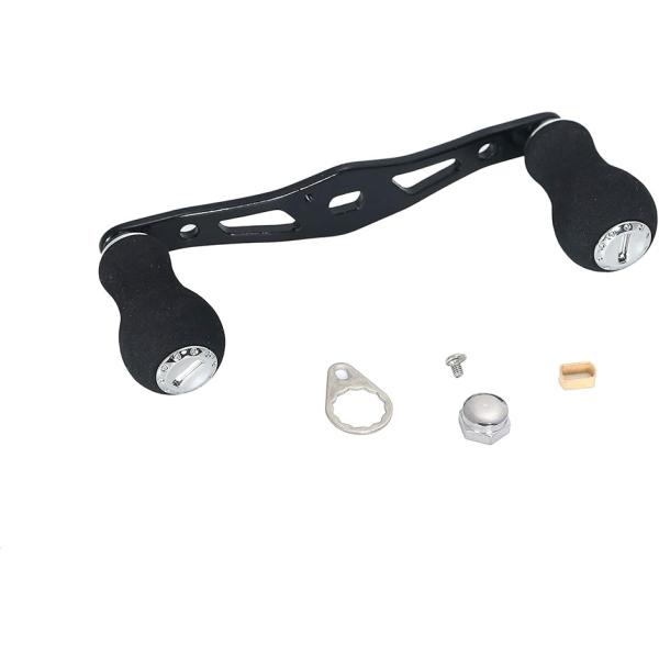 ・軽量、シンプルで操作性の良い汎用カスタムハンドルになります。アブガルシア、ダイワ、シマノなどのリールに装着可能です。・ロックナットはダイワ、アブガルシアの右巻用になります。シマノの場合はリールに付属している純正の物で代用可能です。付属品は...