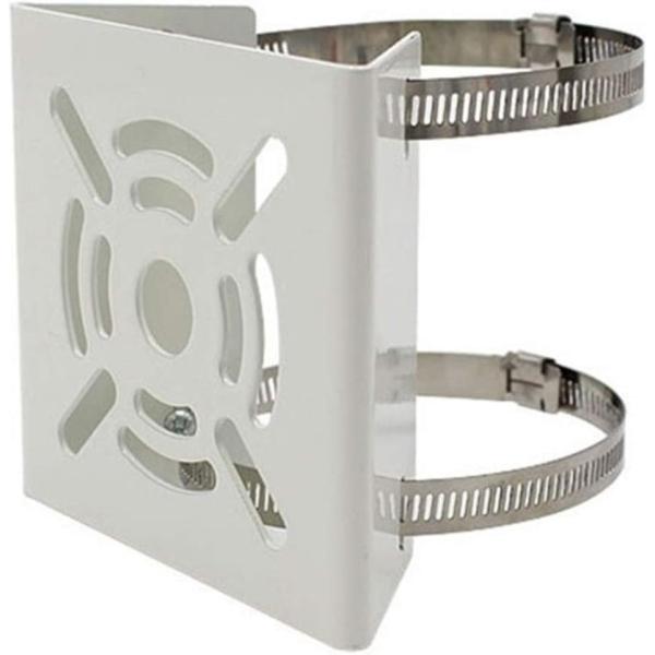 バリエーションコード : 2B69OH4228・防犯カメラハウジングをポールやコンクリート柱などに設置する際にネジ止めをせず（構造体に穴をあけずに）、設置するための軽量で丈夫なステンレスバンド付き取付金具（ブラケット）です。・ブラケットには...