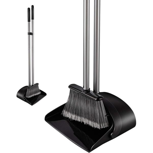 バリエーションコード : 2B64U2I5K4・「本体サイズ」ほうき：高さ94-135ｃｍ　ちりとり：高さ95ｃｍ　材質:鉄、PET、PP樹脂。・「4層掃除」4層のPET糸で、高品質のPET素材を使用、適度的な密度がありしっかりとした毛で、...