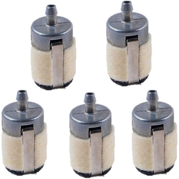 ・草刈機 刈払機 チェーンソー 農機具用 燃料フィルター 5個セット・「こんな商品」エンジンの掛りがよくなった。プラスチック製の燃料フィルターは軽くて浮き上がることがあったが羊毛仕様の本商品は燃料フィルターが重いのでどんな姿勢にしても吸い口...