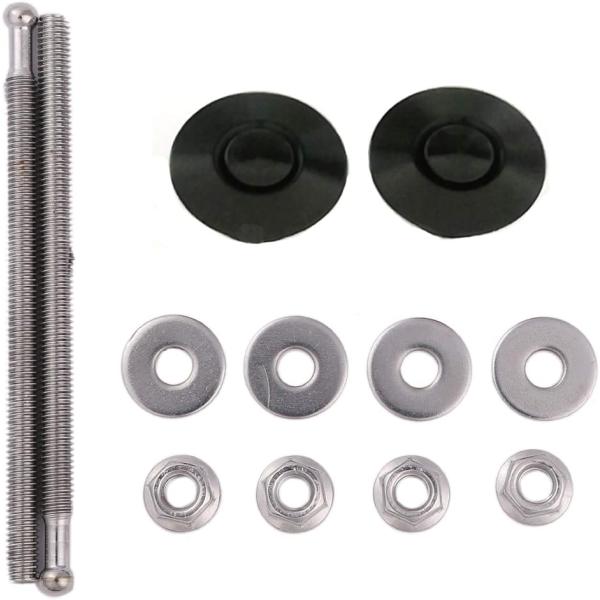 バリエーションコード : 2B4UI5PYPI・商品内容：ボンネットピン2個セット 32mm黒色・セット内容：本体2個 シャフト2本 ボルト・ナット各4個・サイズ：本体直径32mm シャフト長100mm シャフトネジサイズ6mm（M6・ピッ...