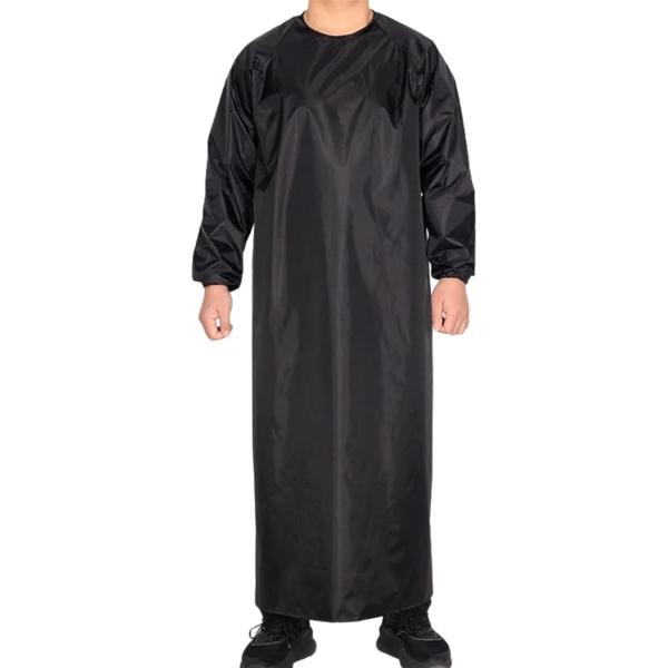 バリエーションコード : 2BUTP6KK3C市場やペットショップ、食品工場、厨房、ガーデニング、イベント、学校行事など――水や汚れを伴うさまざまな現場で活躍。 長袖タイプだから腕までしっかりガード。袖口はゴム仕様で水や汚れの侵入を防ぎ、作...