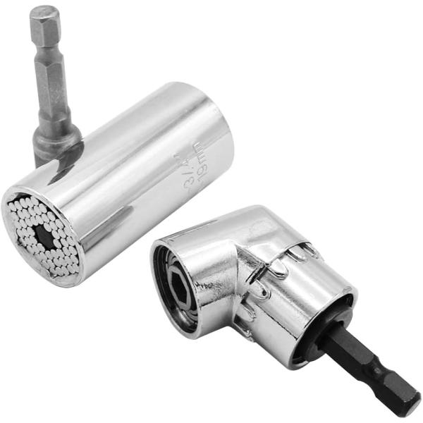 ・「セット内容」ユニバーサルソケット＆L型ソケットレンチセット　「サイズ」ソケット使用範囲7mm〜19mm　＊詳しくは画像にてご確認ください。「材質」クロムバナジウム鋼・様々な形状のナットやネジ、フックなどに対応したレンチセットです。・六角...