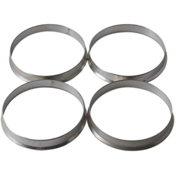 バリエーションコード : 2B21X4Y1LH・鍛造アルミ製ツバ付きハブリング 65.1 - 63.4mm 4枚組（一台分）です。・アルミホイールを交換すると、車の振動やステアリングのブレが発生します。このハブリングを使うことで、それらの発...