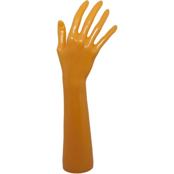 バリエーションコード : 2B6ICLDU0H・女性のハンドマネキンです。指先まで丁寧に作りこまれており、指輪やブレスレット、腕時計の展示や、デッサン模型になどにご利用いただける等身大トルソーです。・全長約32cmのロングバージョンで、見栄...