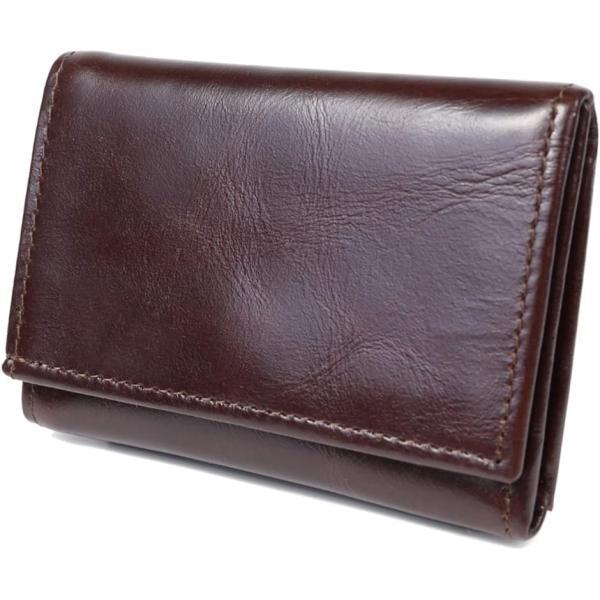 バリエーションコード : 2B698VF8CT・メイン素材: レザー・表地: レザー・留め具の種類: スナップボタン・「本革三つ折り財布」 本革を使用した小さい三つ折り財布です。カードホルダーが１カ所に配置されており、クレジットカードや定期...