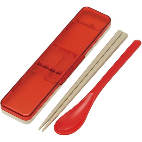 バリエーションコード : 2B6GCX2NGRサイズ:箸＝長さ18cm スプーン＝全長18cm ケース＝幅18.8x奥行4.7x高さ1.8cm素材・材質:フタ＝AS樹脂 本体・スプーン＝ABS樹脂 箸＝メタクリル樹脂 クッション＝シリコン樹...