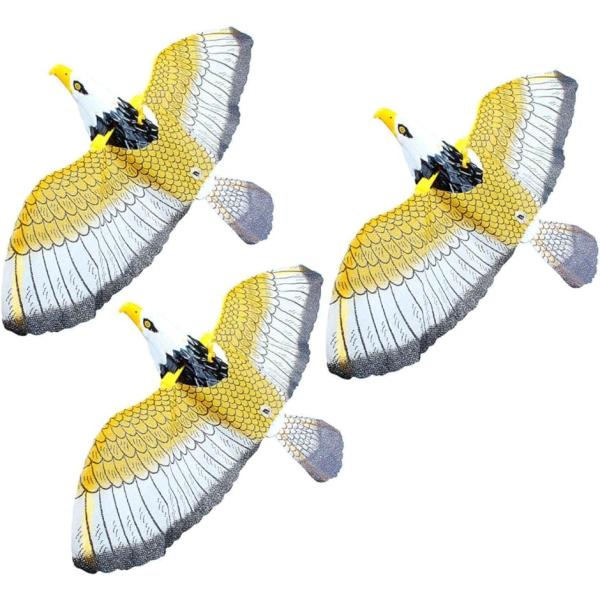 バリエーションコード : 2B6NV6LPOC・電池で稼働する、動く鳥よけ３体セットです。動きや姿形が本物そっくりでリアルな迫力があります。天井や棒にぶら下げて使います。庭や畑に設置すれば旋回する鳥をみてカラスやスズメ、ムクドリなどが近寄ら...