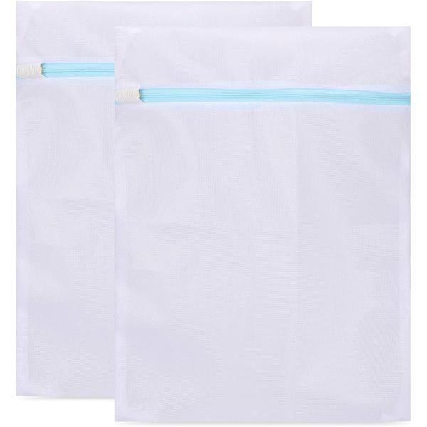 バリエーションコード : 2BJO3JPY39「商品仕様」大判洗濯ネット2点セット　サイズ：60x80cm。ダウンジャケット、セーター、カーテン、掛け布団カバーなどの洗濯物に対応しています。「安全かつ効率的に服を洗う」(1)衣服の絡まりを防...