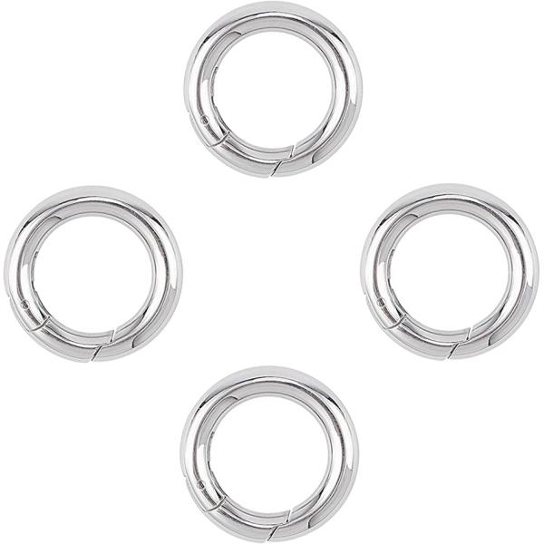 バリエーションコード : 2B29VD2O8R・O型クラスプ＆24mm：丸い円型のカラビナです。キーチェーンのために使用され、バッグに小物やチャームをつけたりつなぐ際におしゃれに活躍する丸形キーリング・カラビナです。・サイズ＆内容：スナップ...