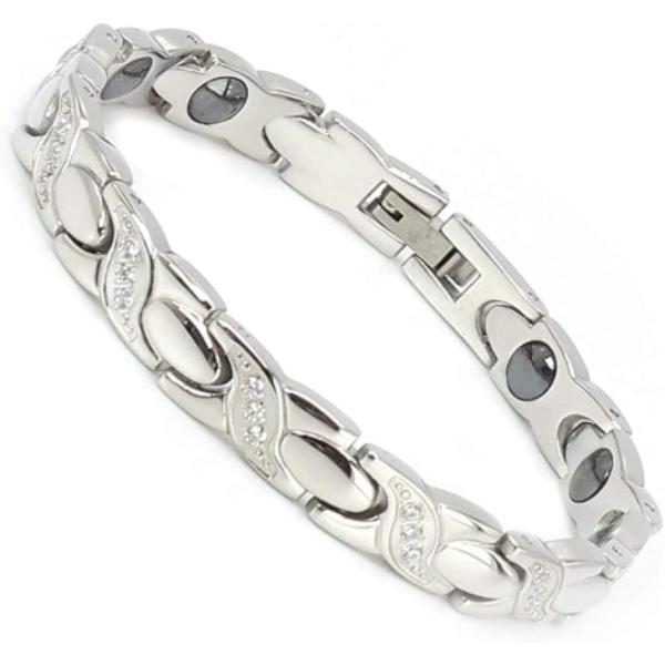 バリエーションコード : 2B6RPIVI85・＊「健康」純度の高い「99.99%」ゲルマニウム使用。・＊「デザイン」キュービックジルコニアをふんだんに使い女性らしい柔らかい印象のデザインに仕上げております。色も「女性らしいピンクゴールド」...