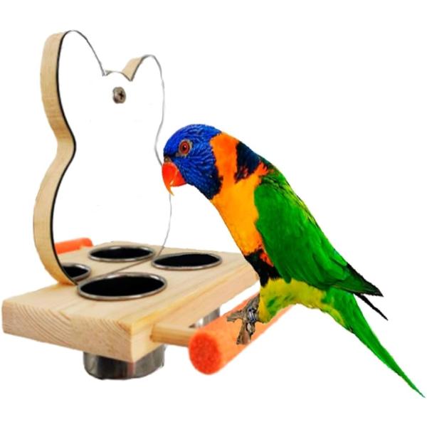 バリエーションコード : 2B6UKD3LI9・鳥かごに付属のネジ1つで取り付けができるミラー付きの木製餌台です。・ステンレス製の餌カップとお水カップが2つ付属しています。・天然の木材ですのでかじって遊んでも安心。くちばしのお手入れや、羽根...