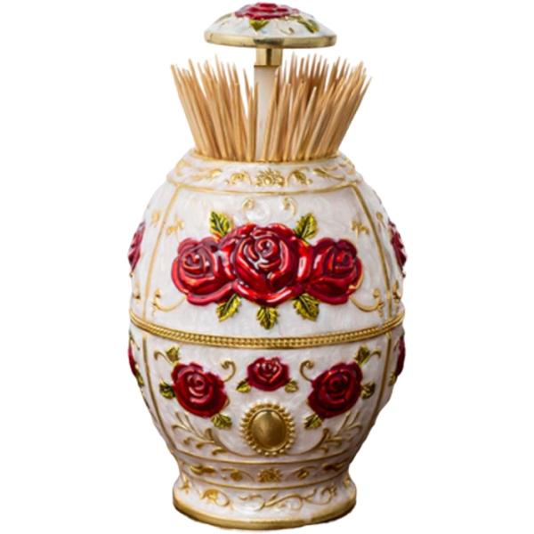 バリエーションコード : 2B6UKO1VSF・おしゃれで高級感のある中世ヨーロッパ風のつまようじホルダーです。ゴールド・シルバー・レッドローズの３種類をご用意しました。・ご家庭のダイニングテーブルや、レストラン、喫茶店などの飲食店などに雰...