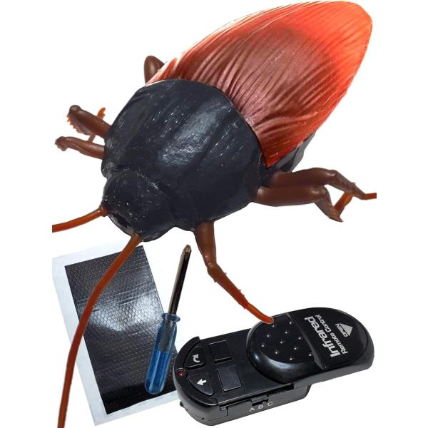 ［付属品が充実］日本語マニュアル、ドライバー、ライト隠しシール、テスト電池が付いており、よりリアルに。［ラジコンゴキブリ］子供・大人及びペットのためのジョークグッズおもちゃです。犬や猫がこのゴキブリを追いかけちゃいます。［LEDが点滅］電源...