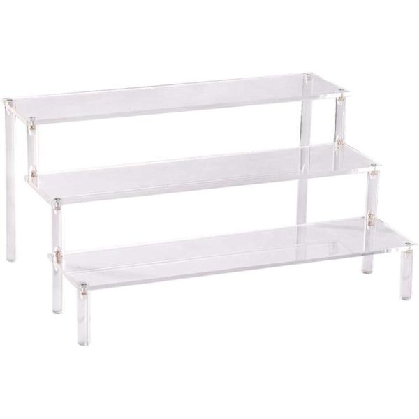 ・アクリルステージ 3段 透明・商品のディスプレイ、コレクションのディスプレイに最適です。・透明アクリルのため展示品が際立ちます。・「全体サイズ」横29.6cm x奥20.6cm x高14.5cm 「棚サイズ」横29.6cm x奥7.8cm...