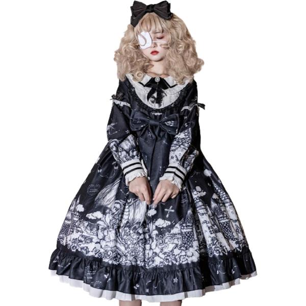 バリエーションコード : 2B6X4JN9YQ「素材構成」ポリエステル100% ＊ワンピース以外の洋服や小物類は全て付属しません「サイズ」S: バスト84cm/着丈92cm/袖丈62cm/肩幅36cm、M: バスト88cm/着丈92cm/袖...